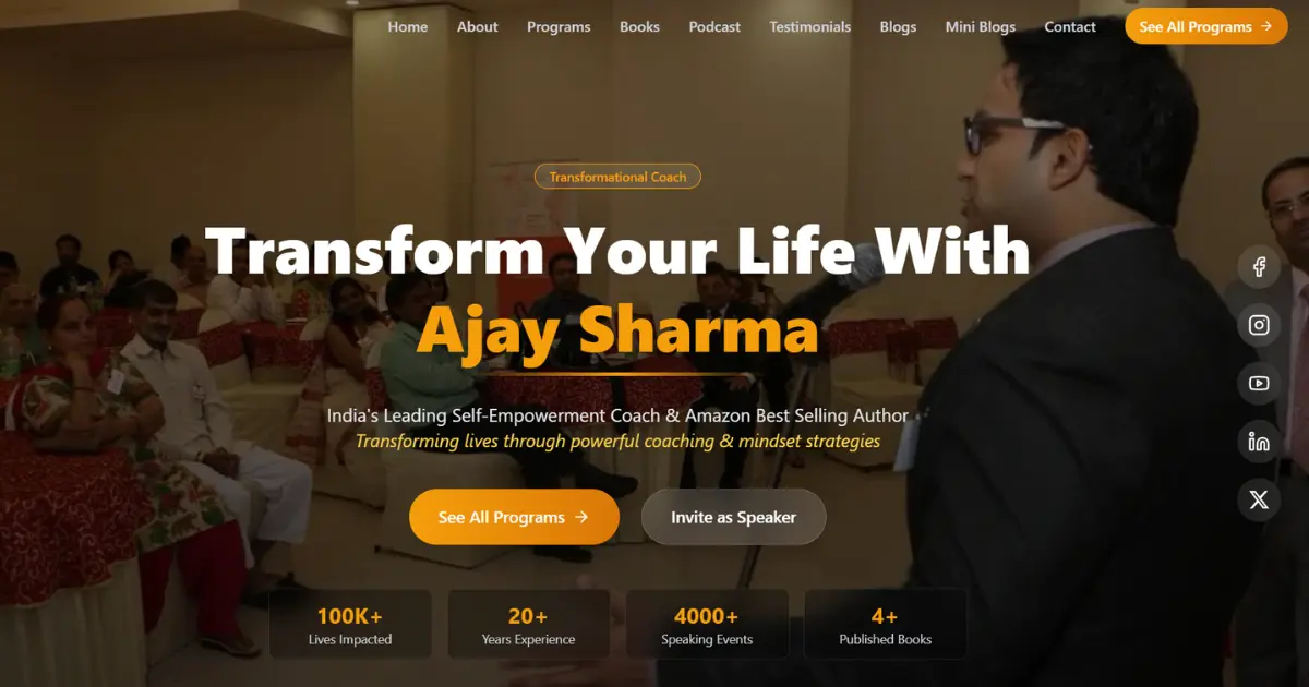 Ajay Sharma - Your Self-Empowerment Coach